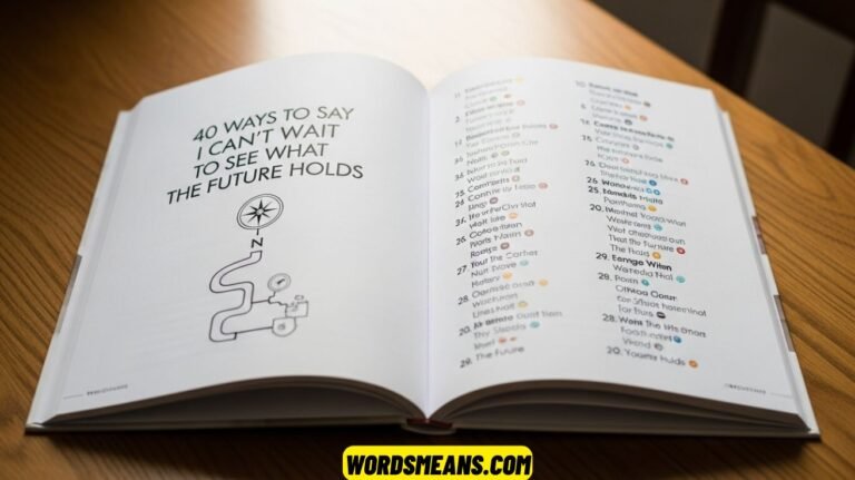 40 Ways to Say I Can't Wait to See What the Future Holds