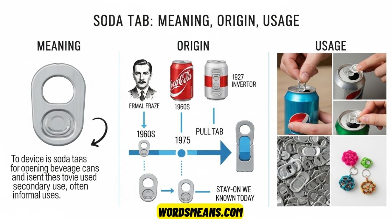 Soda Tab Meaning, Origin and Usage