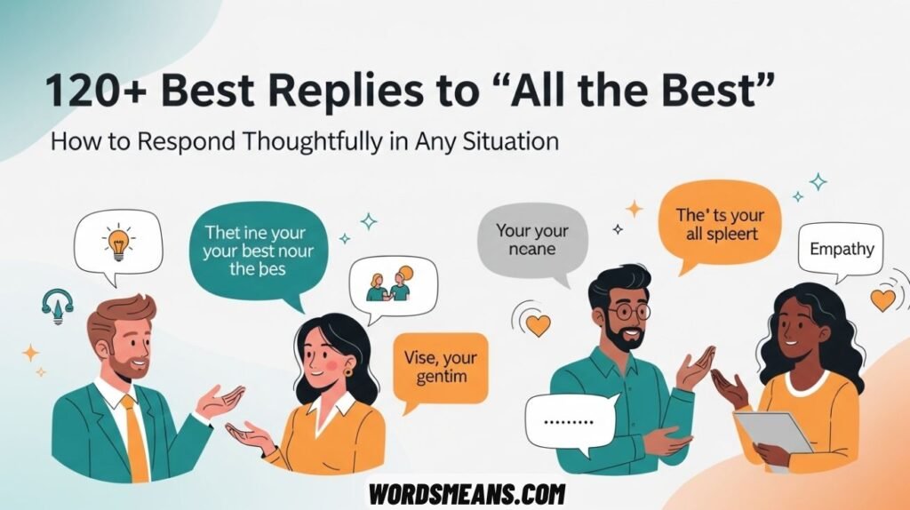 120+ Best Replies to “All the Best” — How to Respond Thoughtfully